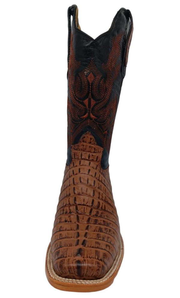 EL CORRAL BOOTS- PIEL COLA DE CAIMAN- COLOR SHEDRON-HORMA REY-SUELA ...
