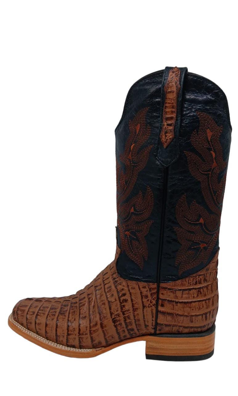 EL CORRAL BOOTS- PIEL COLA DE CAIMAN- COLOR SHEDRON-HORMA REY-SUELA ...